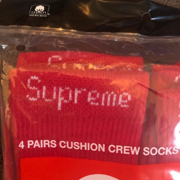 Supreme | Underwear & Socks | Supreme X Hanes Crew Socks 4 Pack | Poshmark